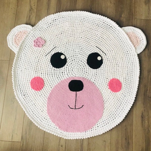 Nursery Bear Rug - Etsy