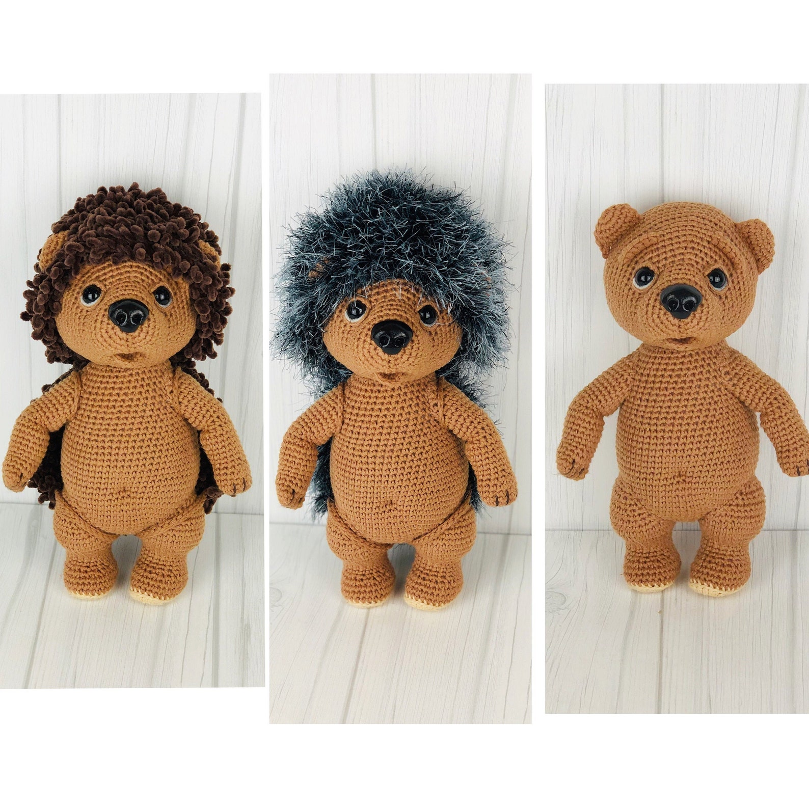 Beer/Egel speelgoed haak PATROON haak PATROON Netherlands - Etsy Nederland