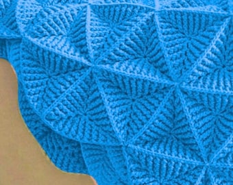 Triangles Motif Afghan Crochet Pattern Triangles Motif Afghan - Etsy