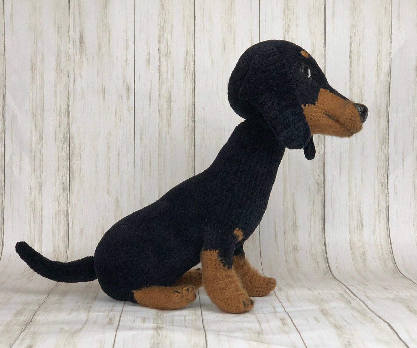 Patron crochet chien teckel (13 po/33 cm de haut) - Etsy France
