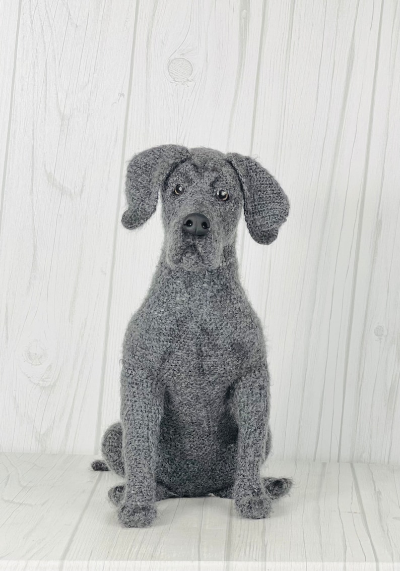 Great Dane Dog Crochet Pattern, Great Dane Crochet Pattern, Dog Crochet ...
