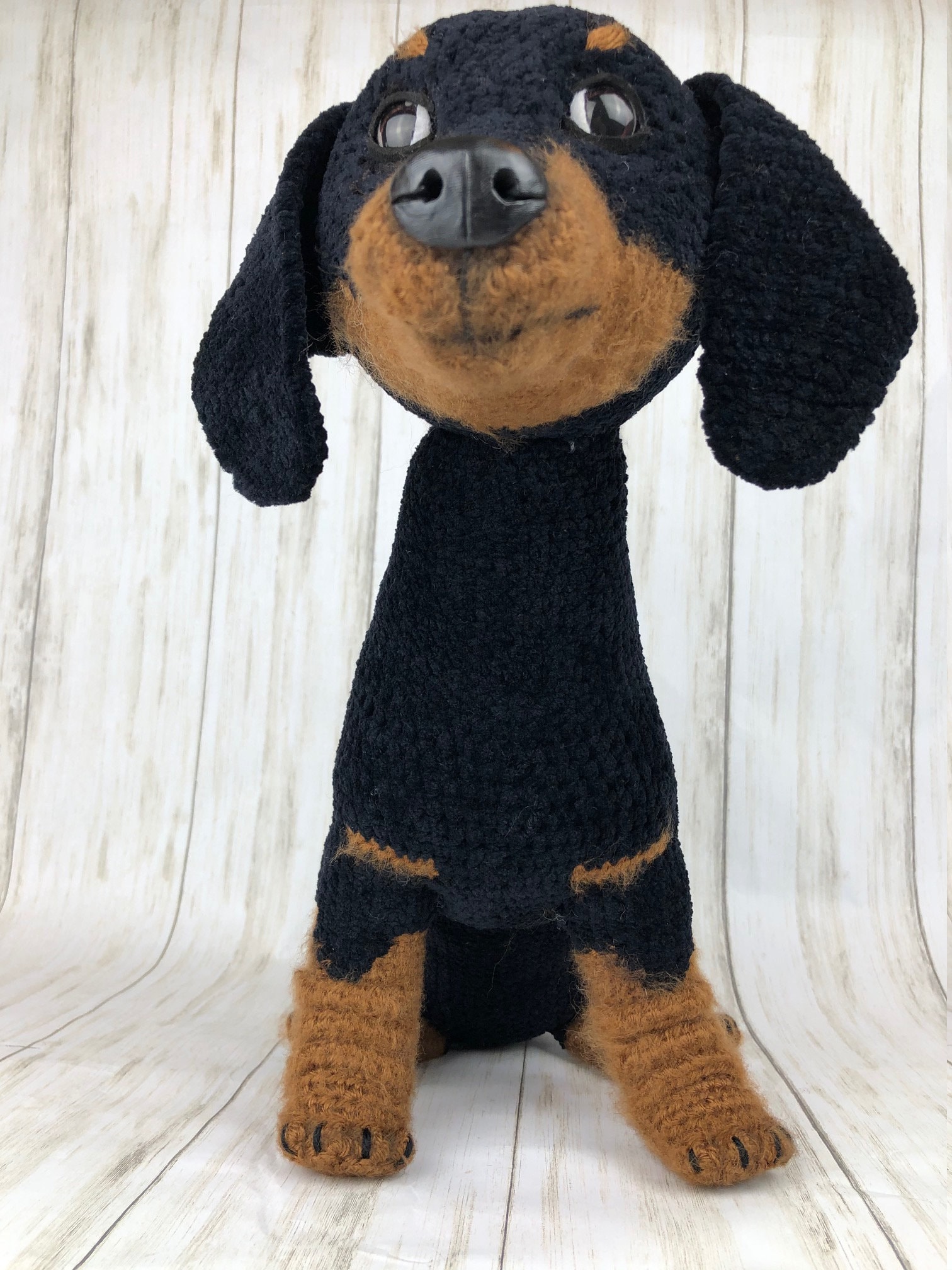 Patron crochet chien teckel 13 po/33 cm de haut - Etsy France