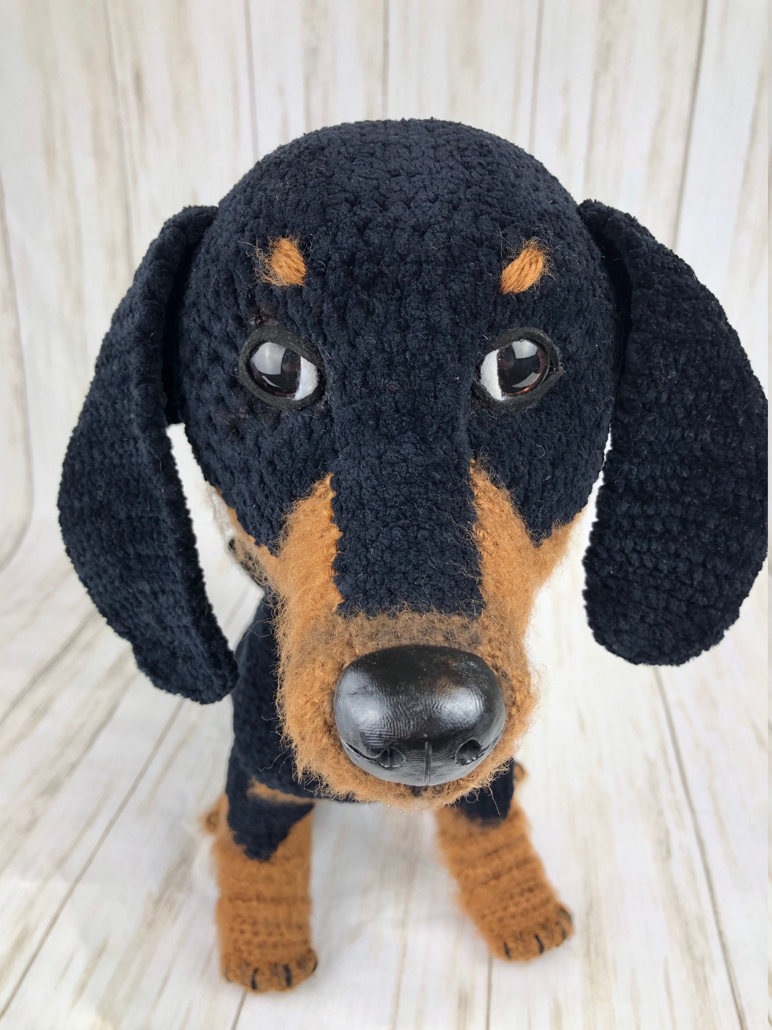 Patron crochet chien teckel (13 po/33 cm de haut) - Etsy France