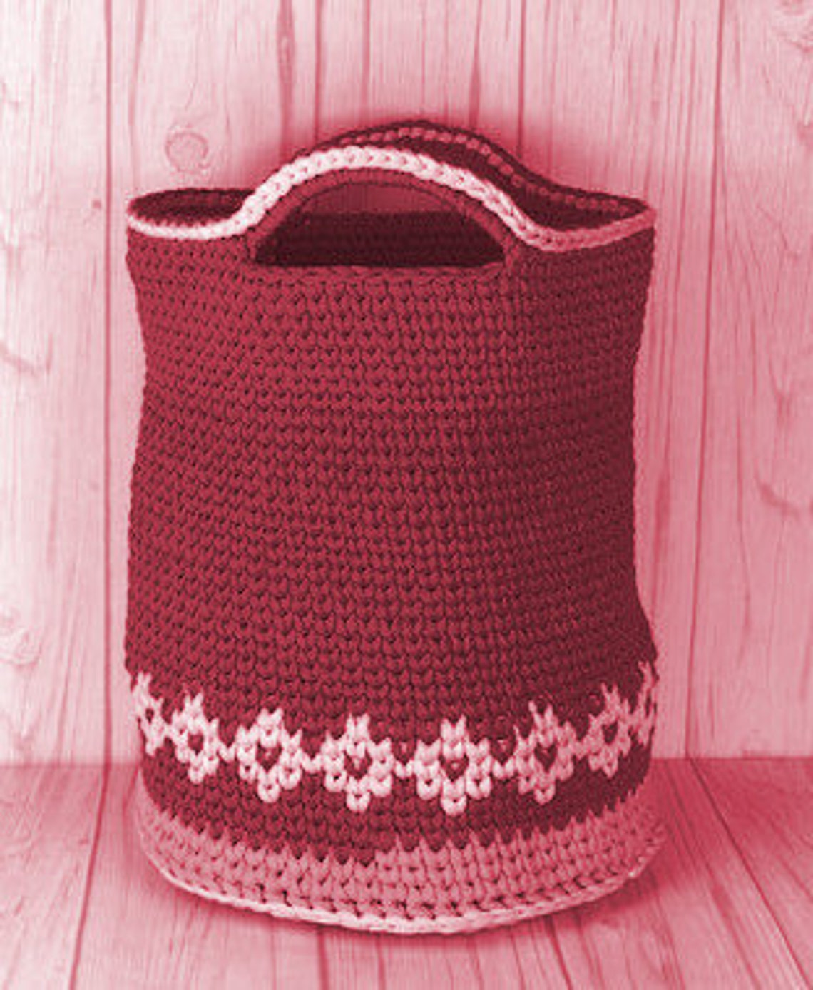 Laundry Basket crochet pattern Crocheted round Basket Basket | Etsy