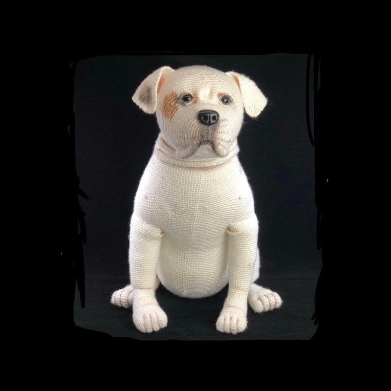 Bulldog Knitting Pattern - Etsy