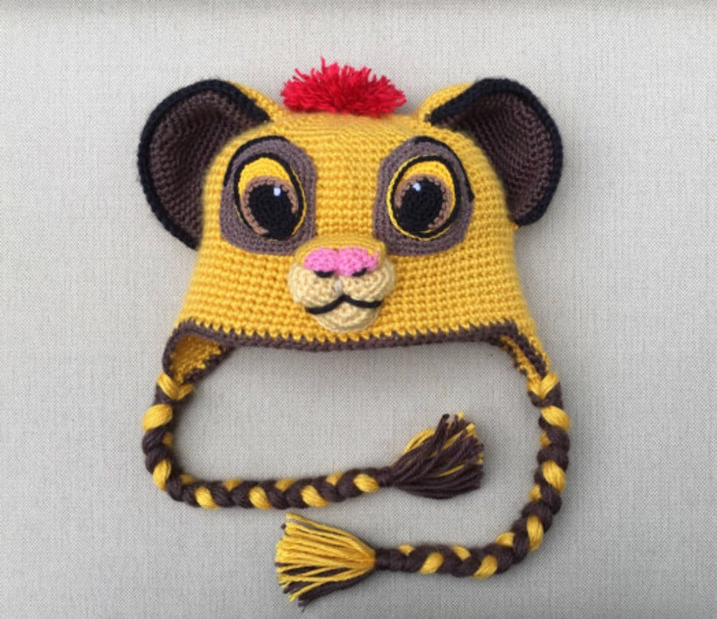 Crochet Lion King Hat