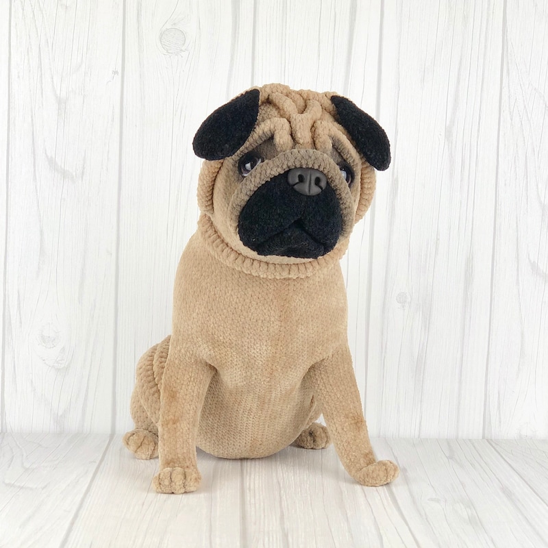 Crochet Pug - Etsy