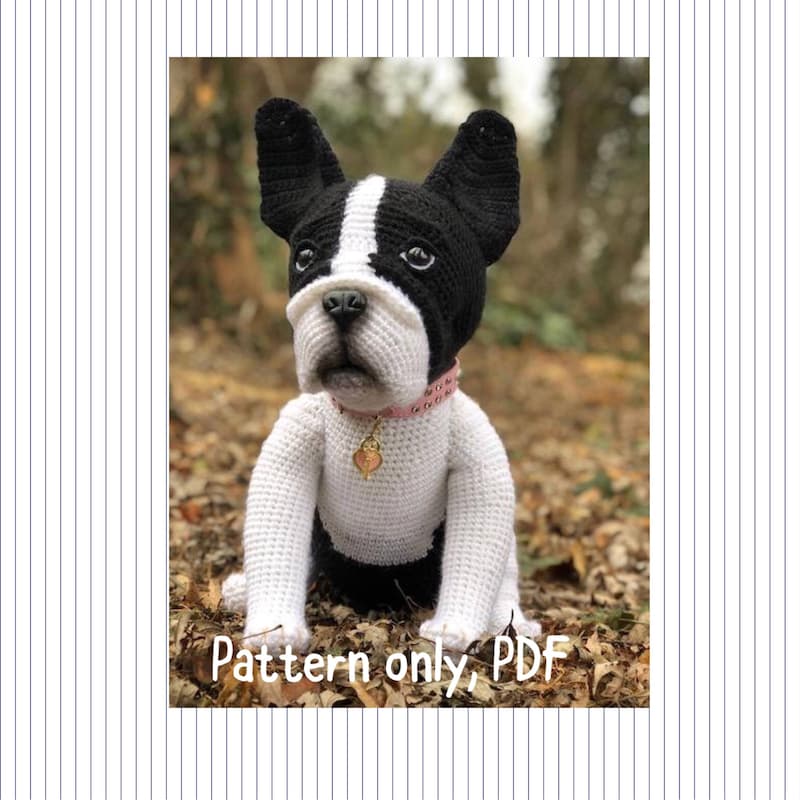 Bulldog Crochet Pattern - Etsy