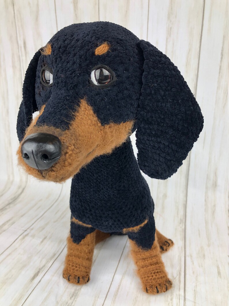 Patron crochet chien teckel 13 po/33 cm de haut | Etsy France