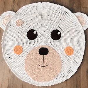 Bear Rug Crochet Pattern, Crochet Pattern, Baby Rug Crochet Pattern ...