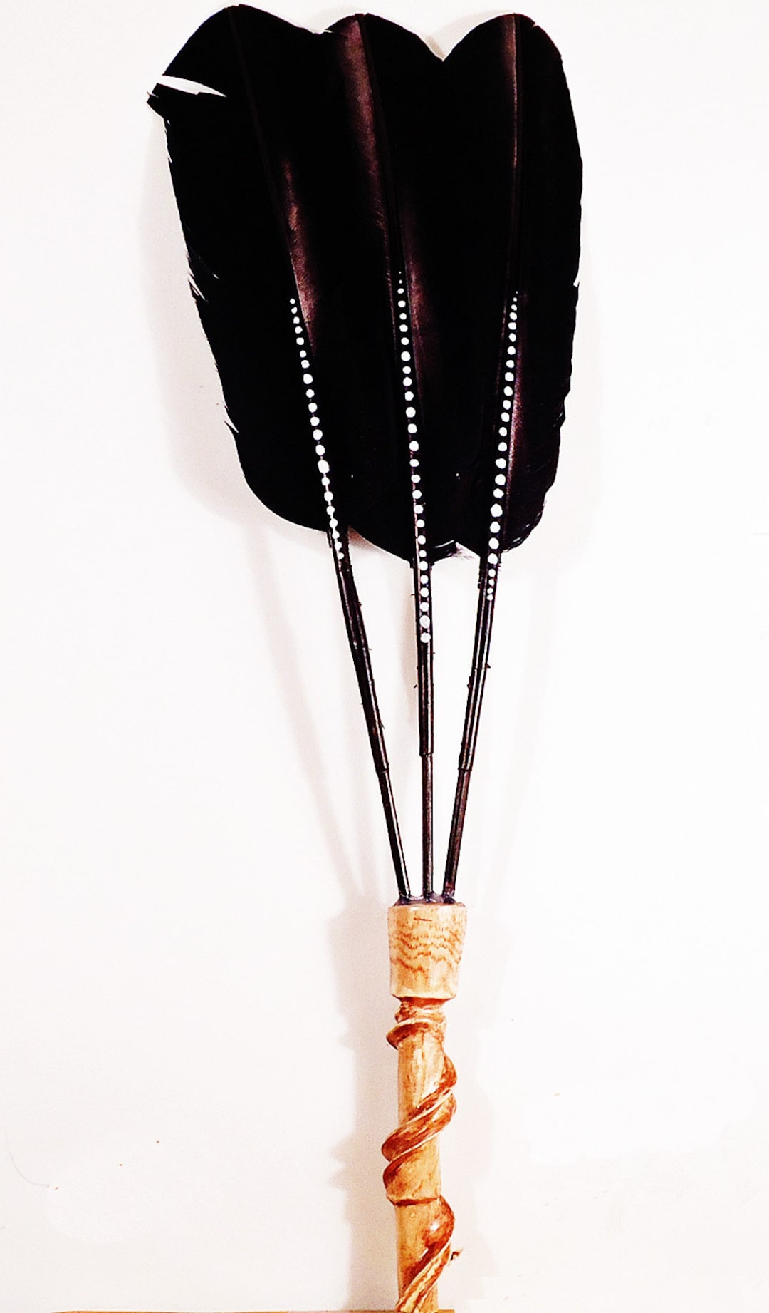 Turkey Feather Fan Smudg Fan Pow Wow Dance Fan Turkey Feathers ...