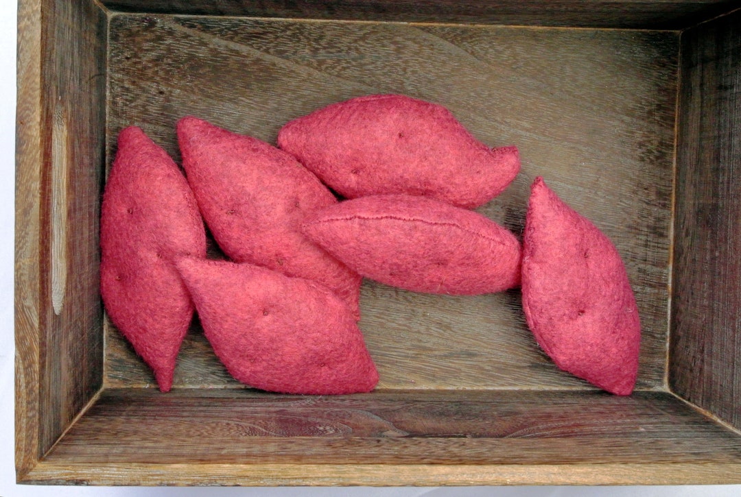 Felt Vegetable Sweet Potato, Felt Vegetable, Toy Food, Play Food ...
