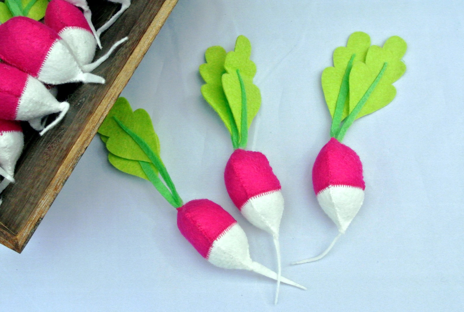 Felt Vegetable Radish, Felt Vegetable, Toy Food, Play Food, Gift for ...