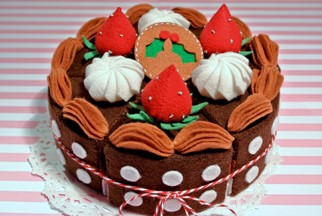 Felt Cake Set Chocolate-7