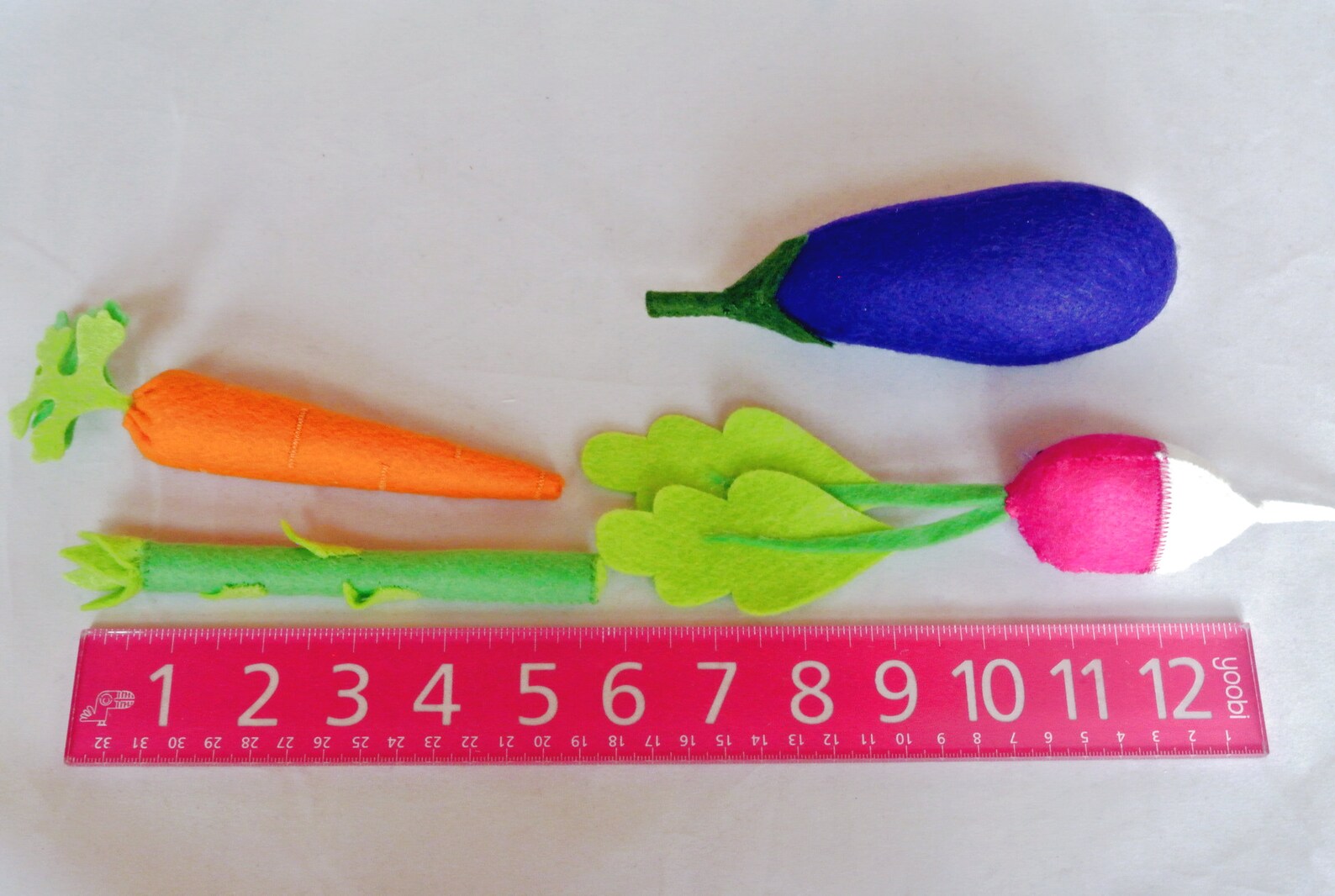 Felt Vegetable Set C-felt Food, Felt Vegetable, Toy Food, Play Food ...