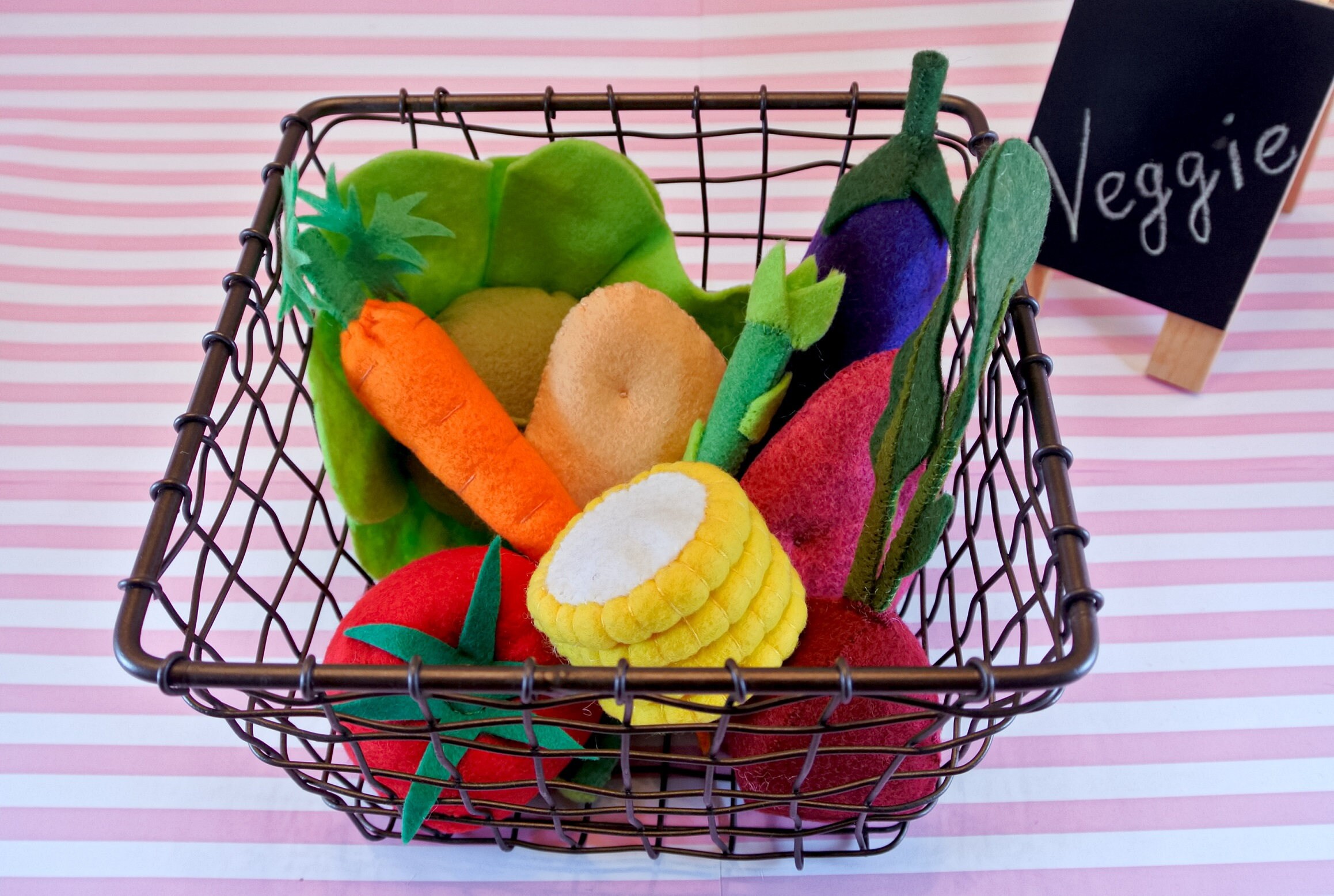Felt Vegetable set C-Felt Food Felt Vegetable Toy foodPlay | Etsy