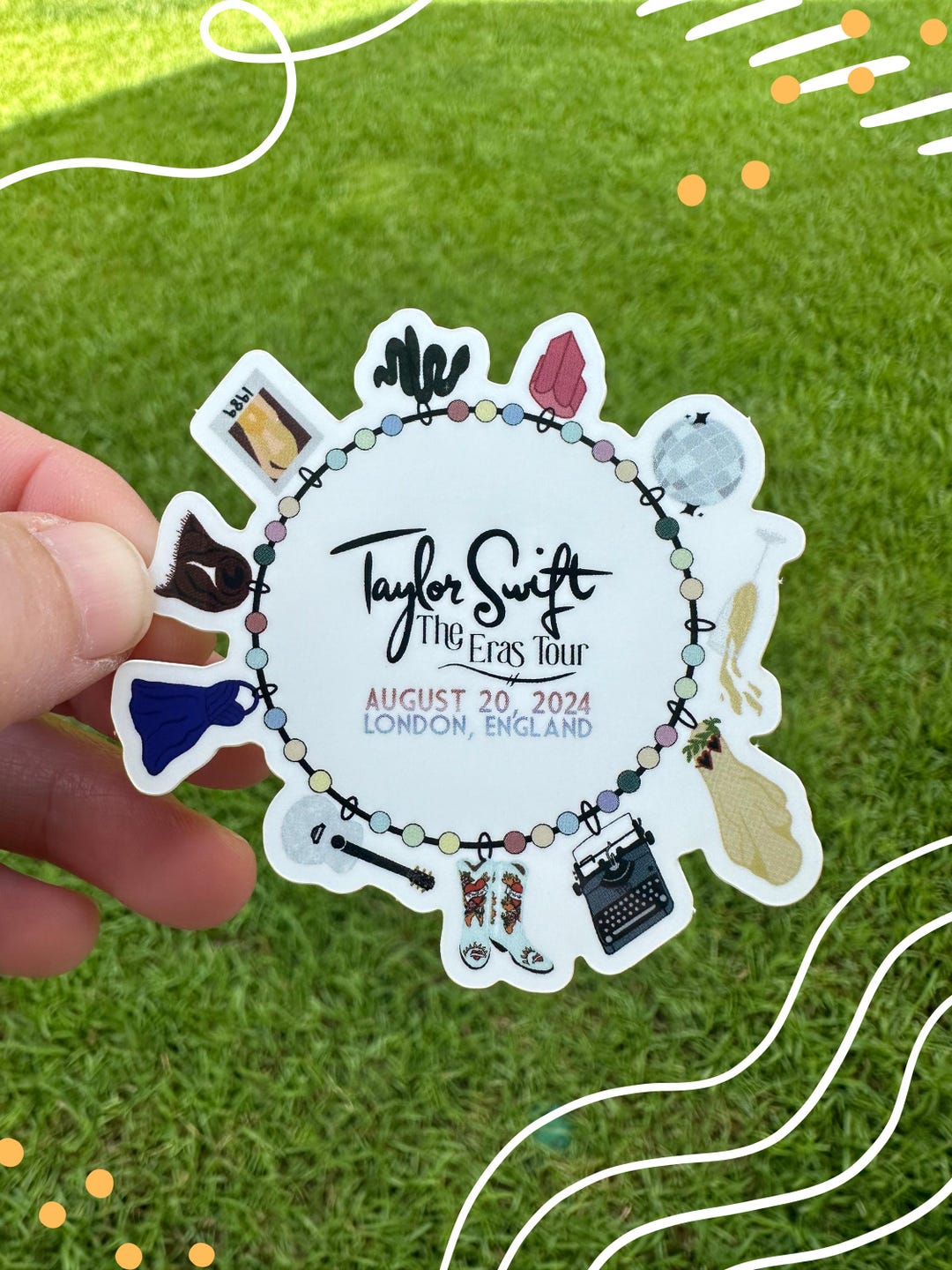 CUSTOM the E R A S Tour TTPD Set Sticker Friendship Bracelet Sticker ...