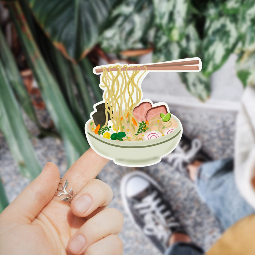 Ramen Noodle Sticker | Asian Food Sticker - Etsy