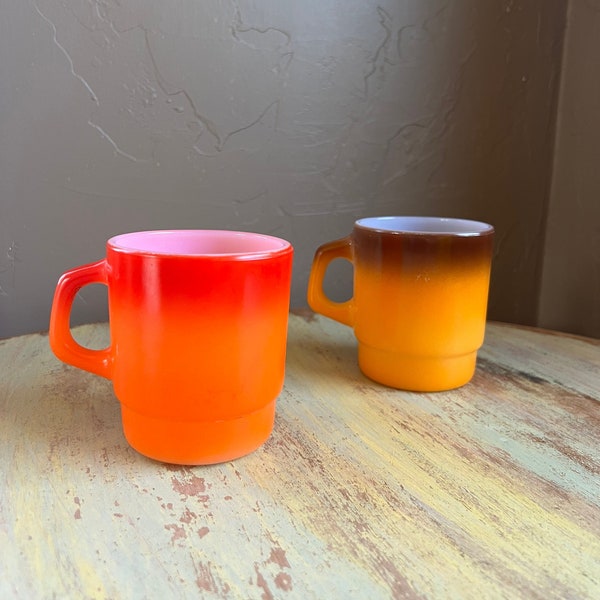 Fire King Orange - Etsy