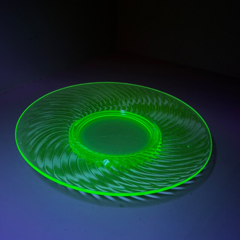 Vintage Glass Plates - Etsy