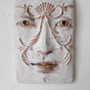 Handmade Ceramic Face Wall Sculpture, Florentine Style, Italian Art - Etsy