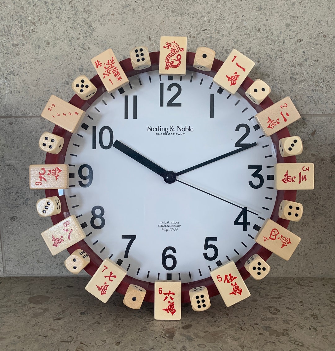 Mah Jongg Clock - Etsy