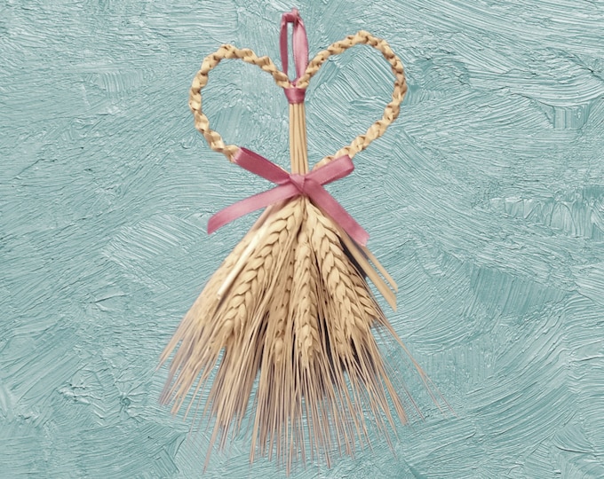Wheat Weaving - Heart's Desire - Corn Dolly - Bearded Wheat - Straw ...