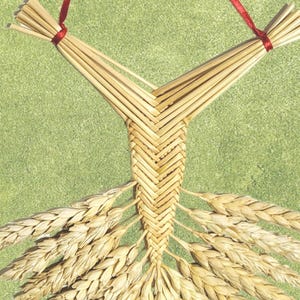 Wheat Weaving - Corn Dolly - Welsh Fan - Harvest - Straw Wall Decor ...