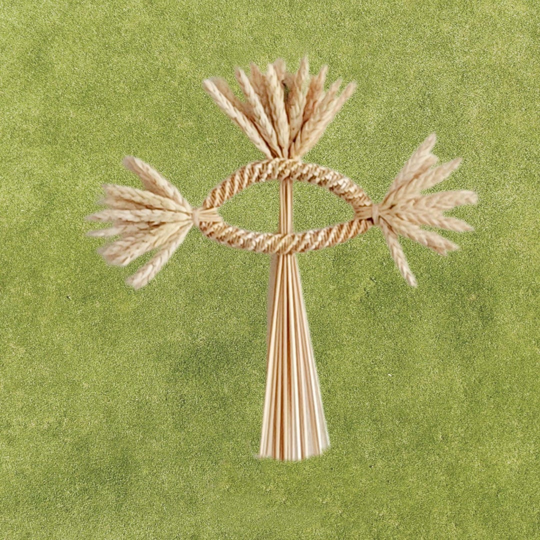 Wheat Weaving - Corn Dolly - Harvest Folk Art - Straw Wall Decor ...