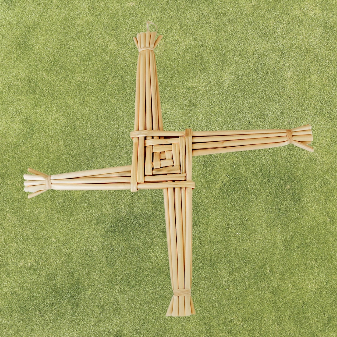 Brighid's Cross - Wall Decor - Straw - Wheat Weaving - Corn Dolly ...