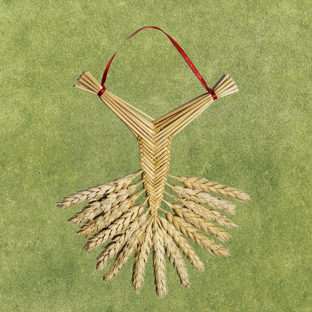 Wheat Weaving - Corn Dolly - Welsh Fan - Harvest - Straw Wall Decor ...