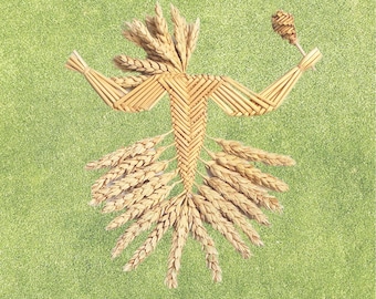 Wheat Weaving - Corn Dolly - Bride of the Corn - Harvest - Straw Wall ...