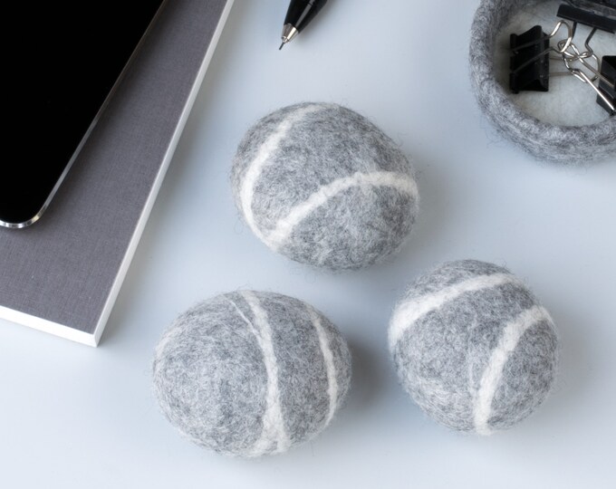 Felt Fidget Stones. Set of Three Weighted Felt Palm Stone - Etsy