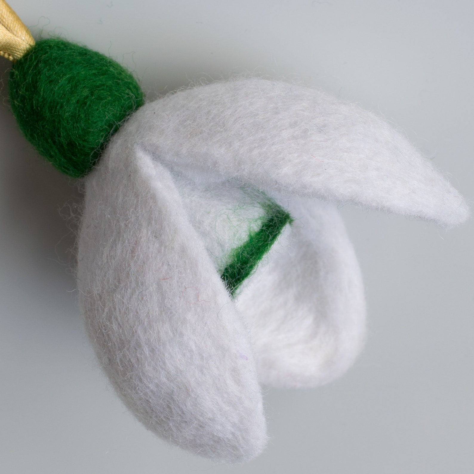 Felt Snowdrop Ornament Handmade Merino Wool Felt Flower - Etsy UK