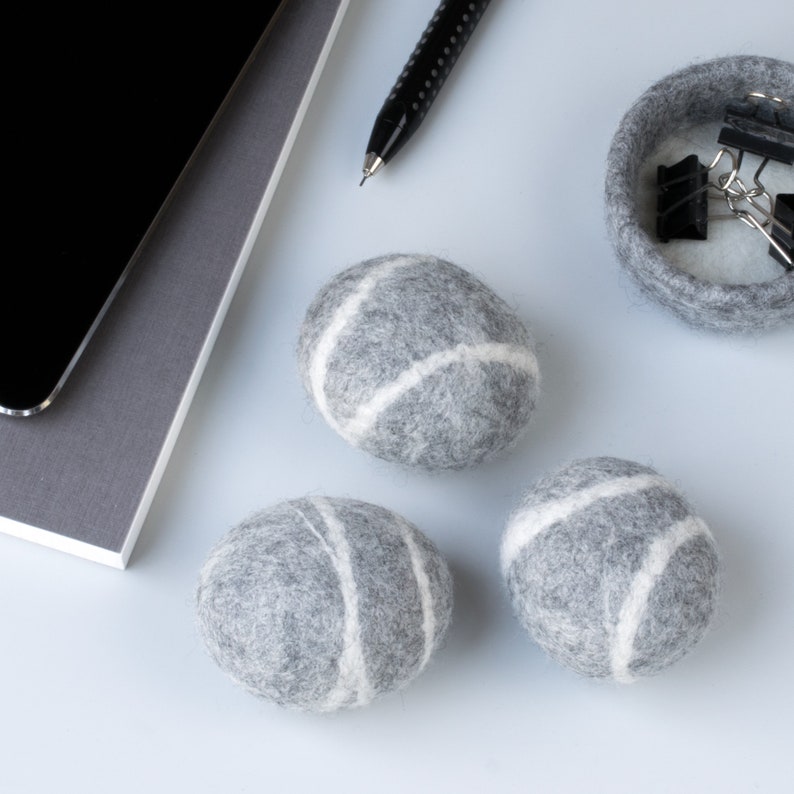 Felt Fidget Stones. Set of Three Weighted Felt Palm Stone - Etsy