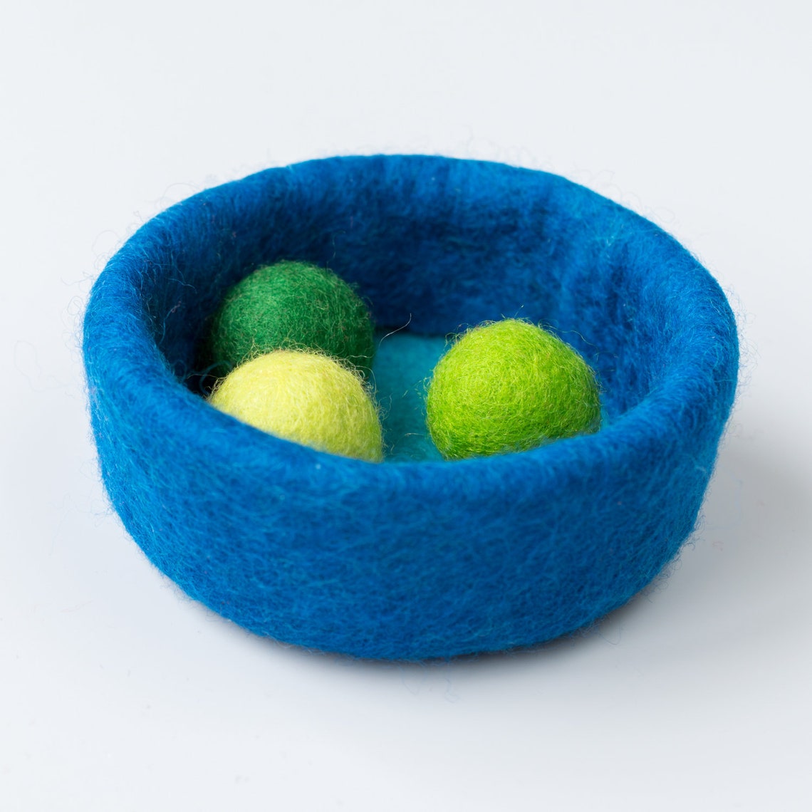 Felt Desk Tidy and Fidget Marble Gift Set | Etsy