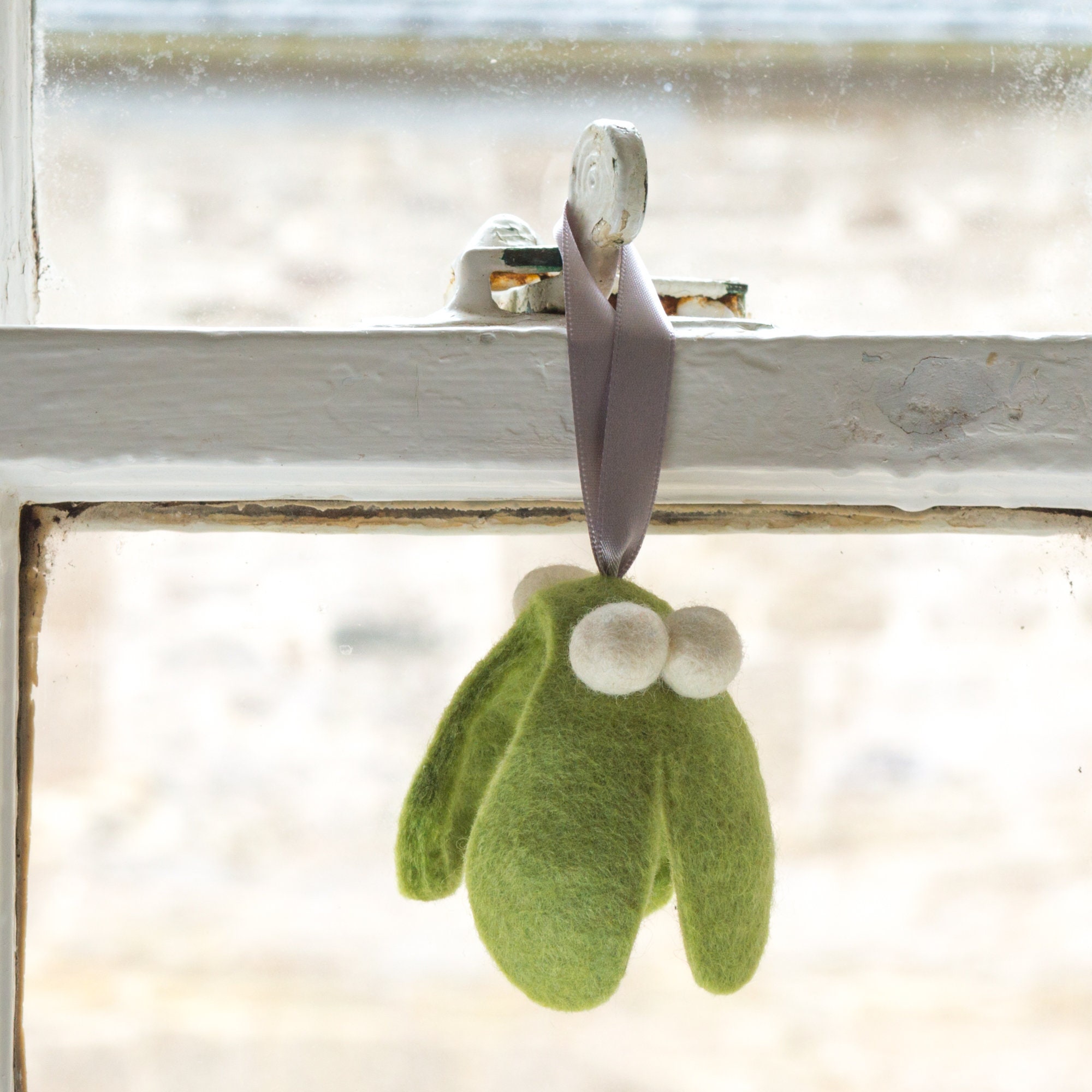 Felt Mistletoe Christmas Ornaments Handmade Merino Wool Tree | Etsy