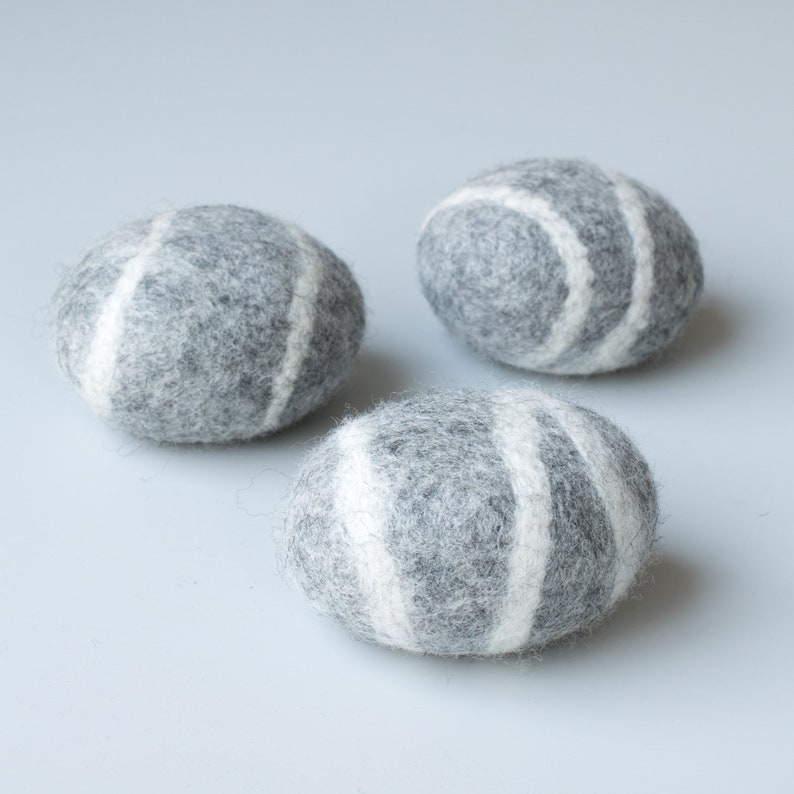 Felt Fidget Stones. Set of Three Weighted Felt Palm Stone - Etsy