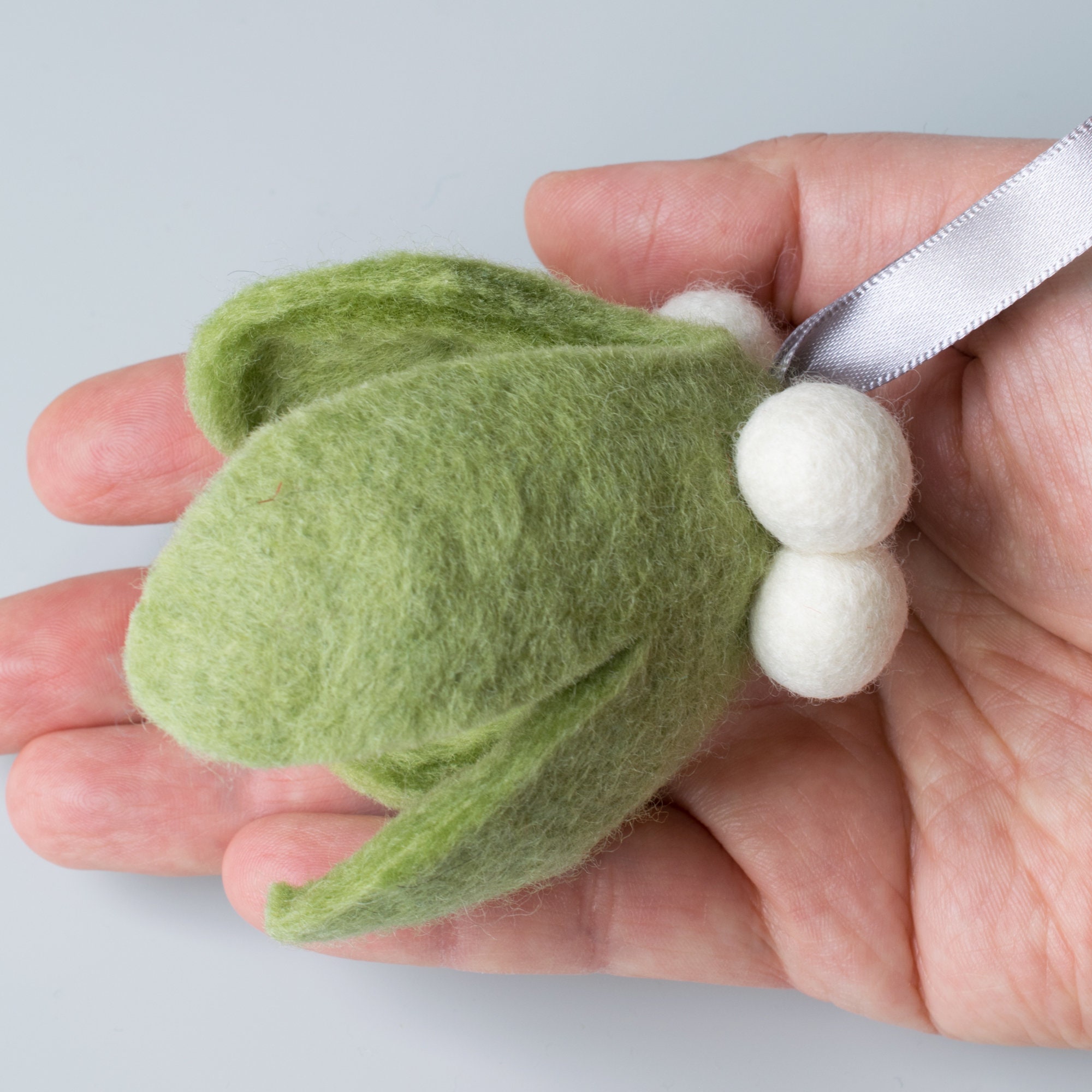 Felt Mistletoe Christmas Ornaments Handmade Merino Wool Tree - Etsy UK