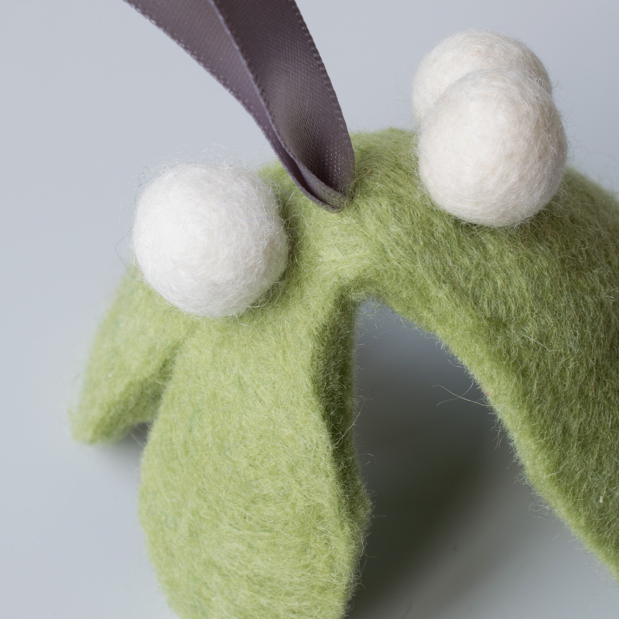 Felt Mistletoe Christmas Ornaments Handmade Merino Wool Tree - Etsy UK