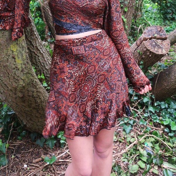 Mini Wrap Skirt - Etsy