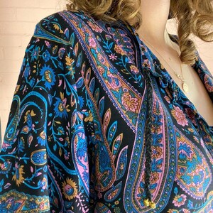 Florence Mini Dress Midnight Sapphire Paisley Floral Rayon - Etsy UK