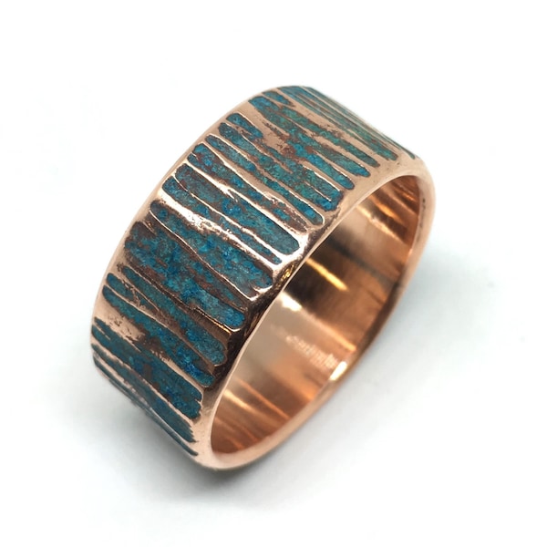 Rustic Wedding Band - Etsy