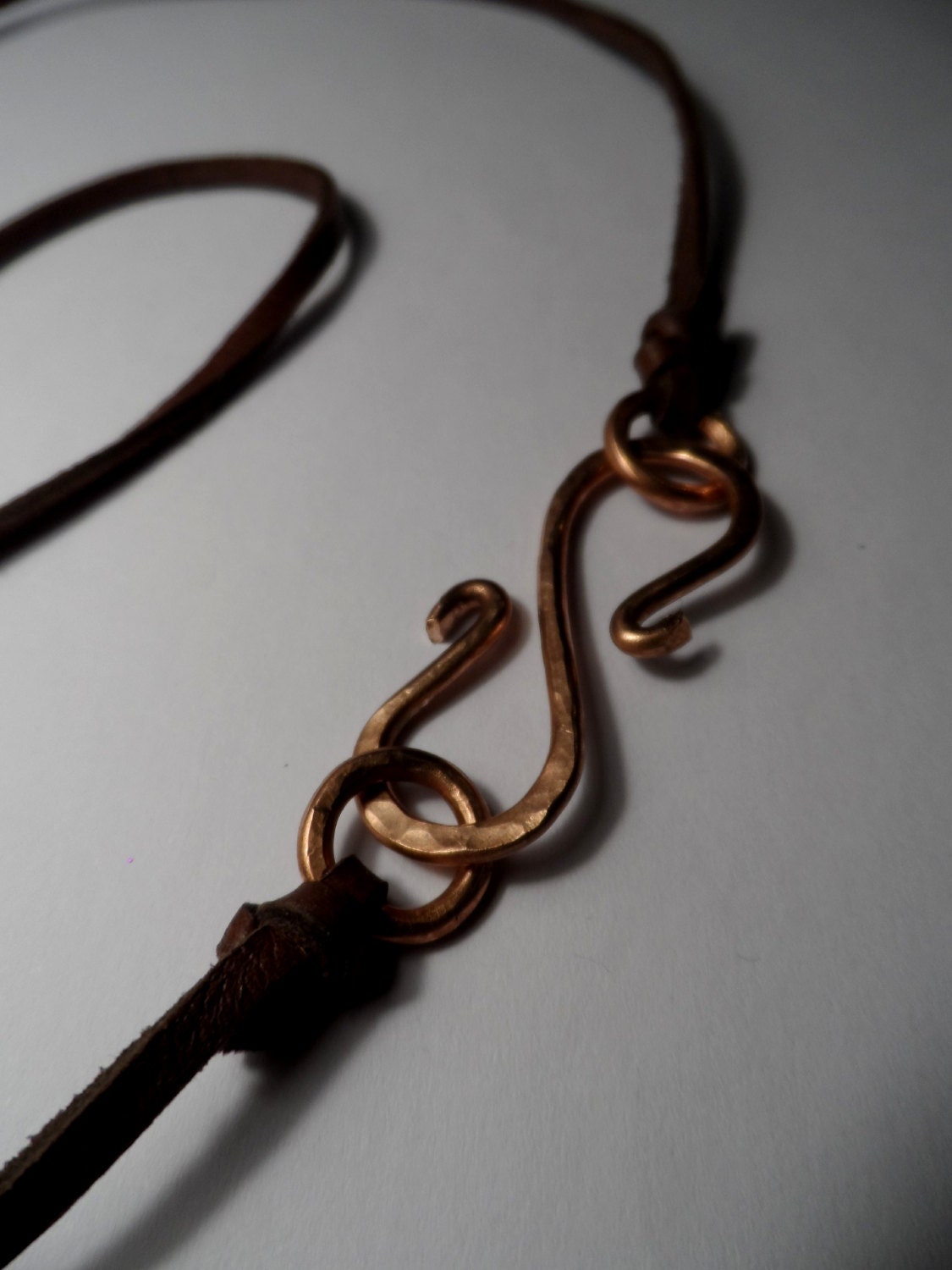 Bronze Viking Troll Cross - Leather Necklace - Forged Bronze Pendant ...