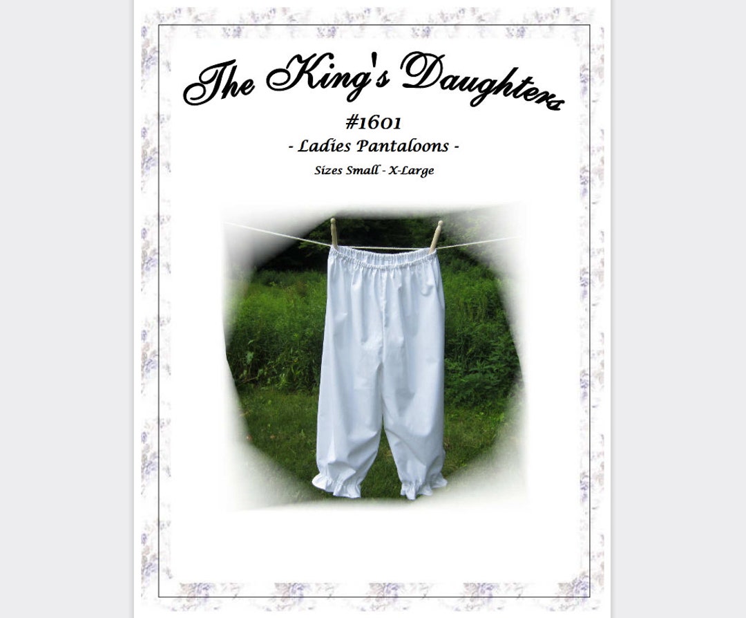 Pattern 1601 Ladies Pantaloons / Bloomers Sewing Pattern by the King's ...