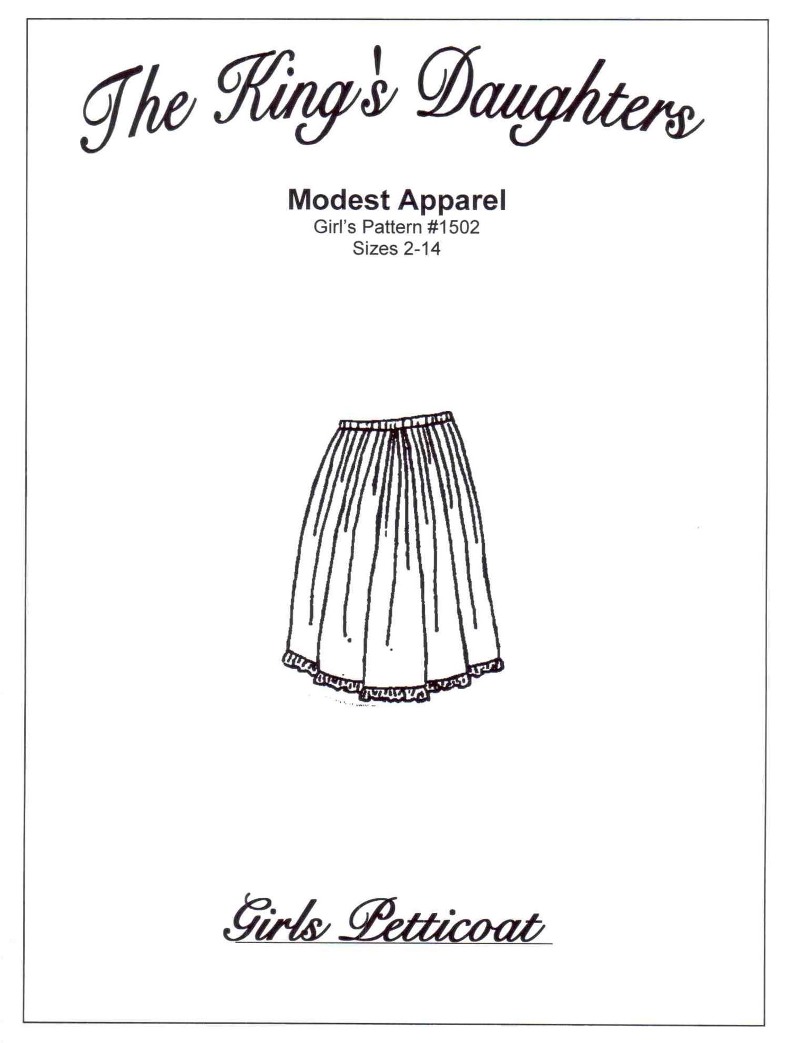 Girls Petticoat / Half Slip Sewing Pattern by the King's - Etsy