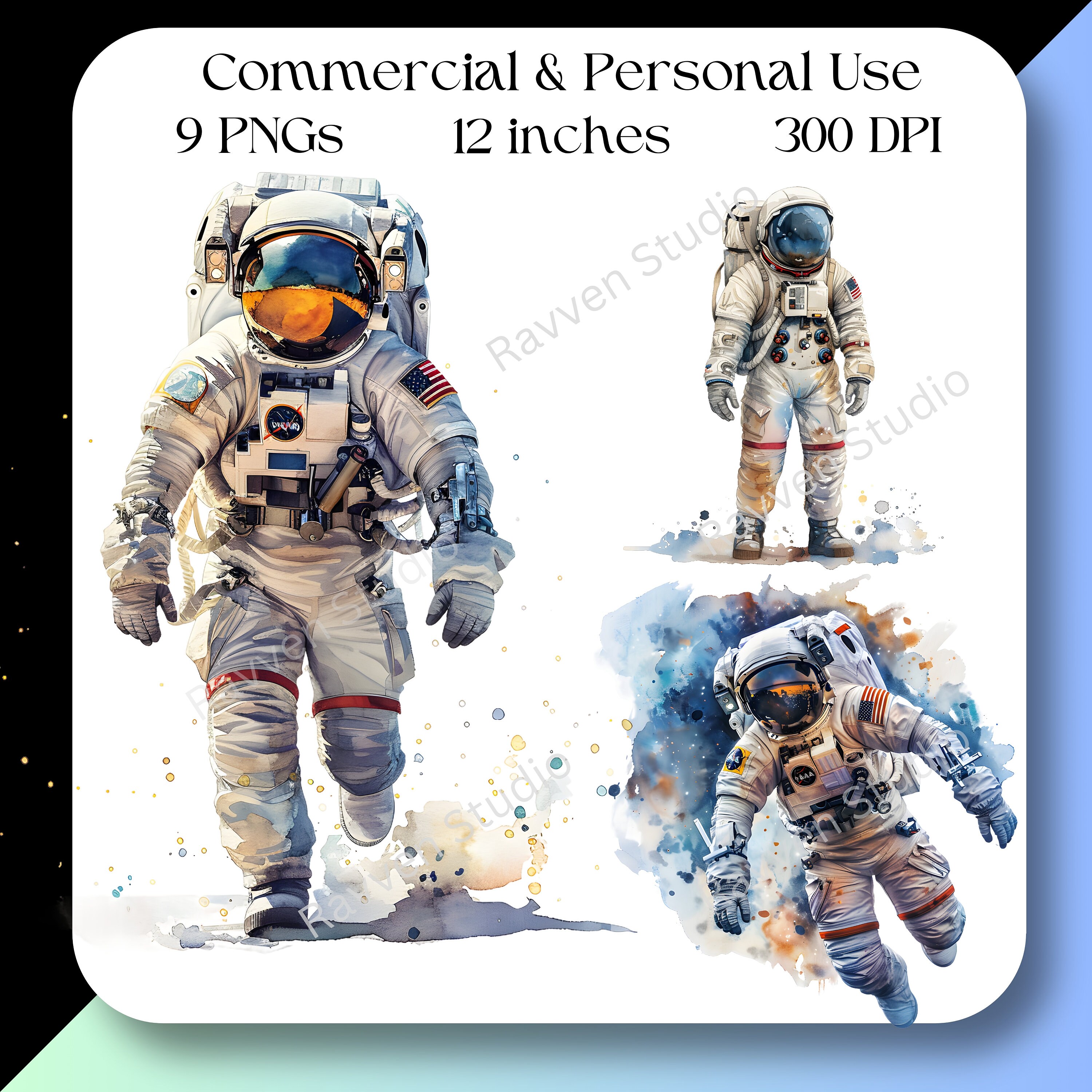 Astronaut Clipart, Space Clip Art, Science PNG, Outer Space Clipart ...