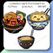 Cute Kawaii Noodle Bowl Clipart, Cute Japanese Food Png, Digital ...