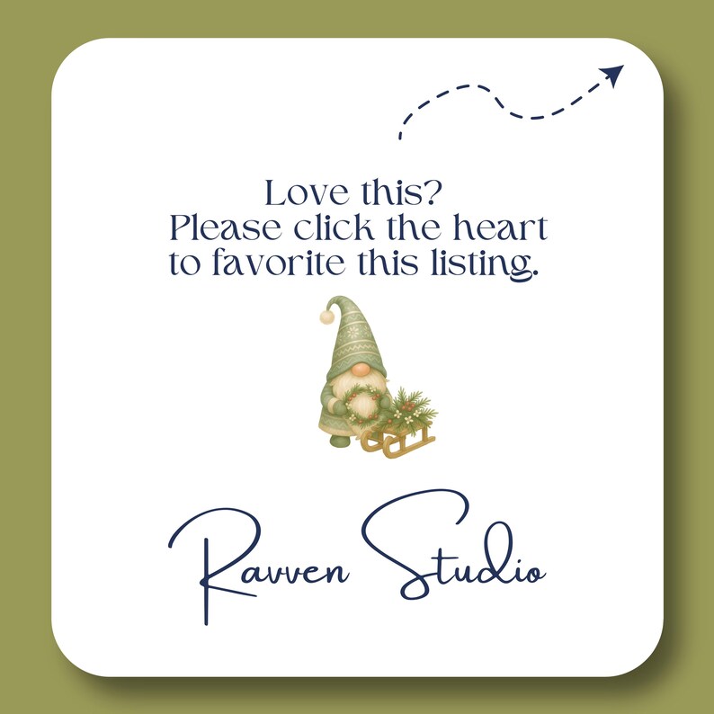 Cozy Nordic Gnome Christmas Clipart | Scandinavian Winter PNG | Sage ...