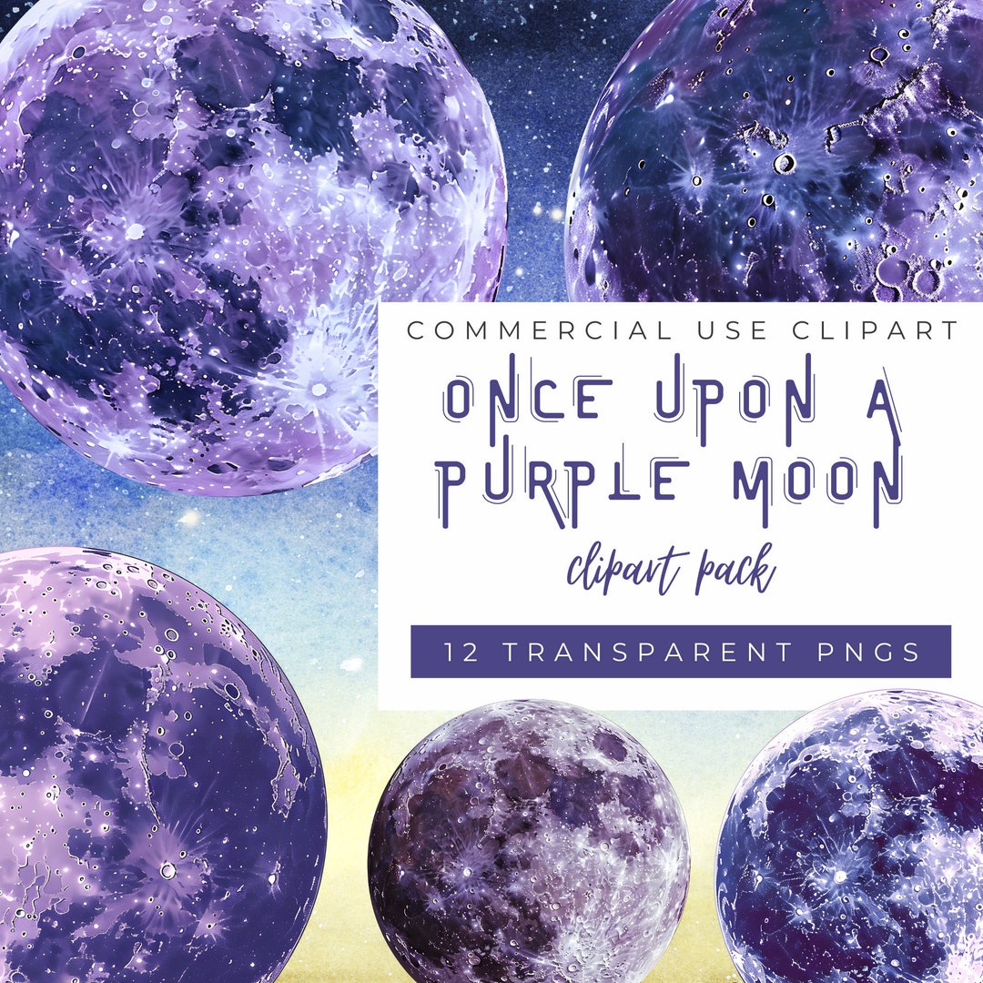 Once Upon A Purple Moon Clipart Collection | Planet Clip Art | Space ...